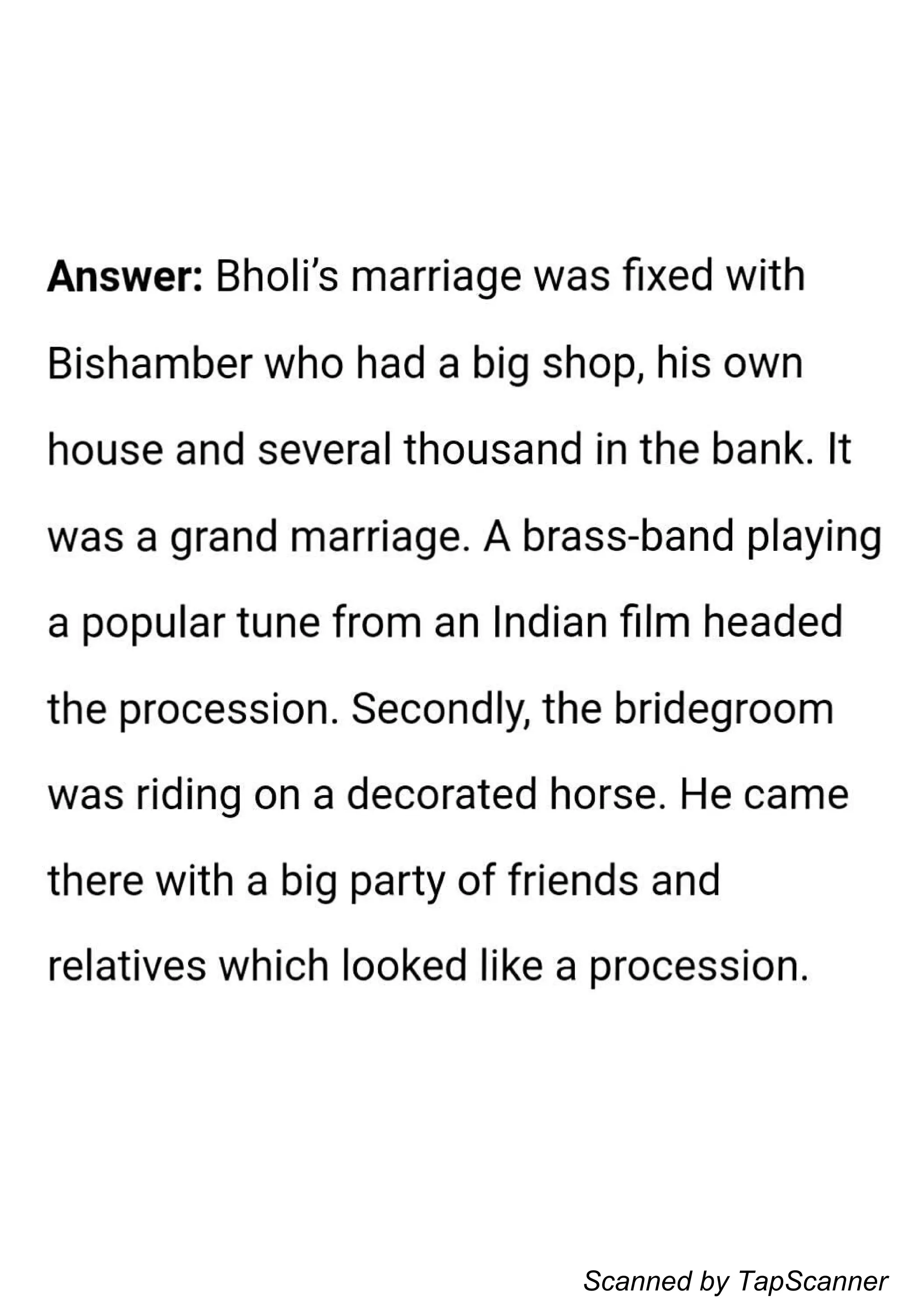 Bholi Questions and Answers | PDF
