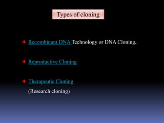 cloning and sub-cloning | PPTX