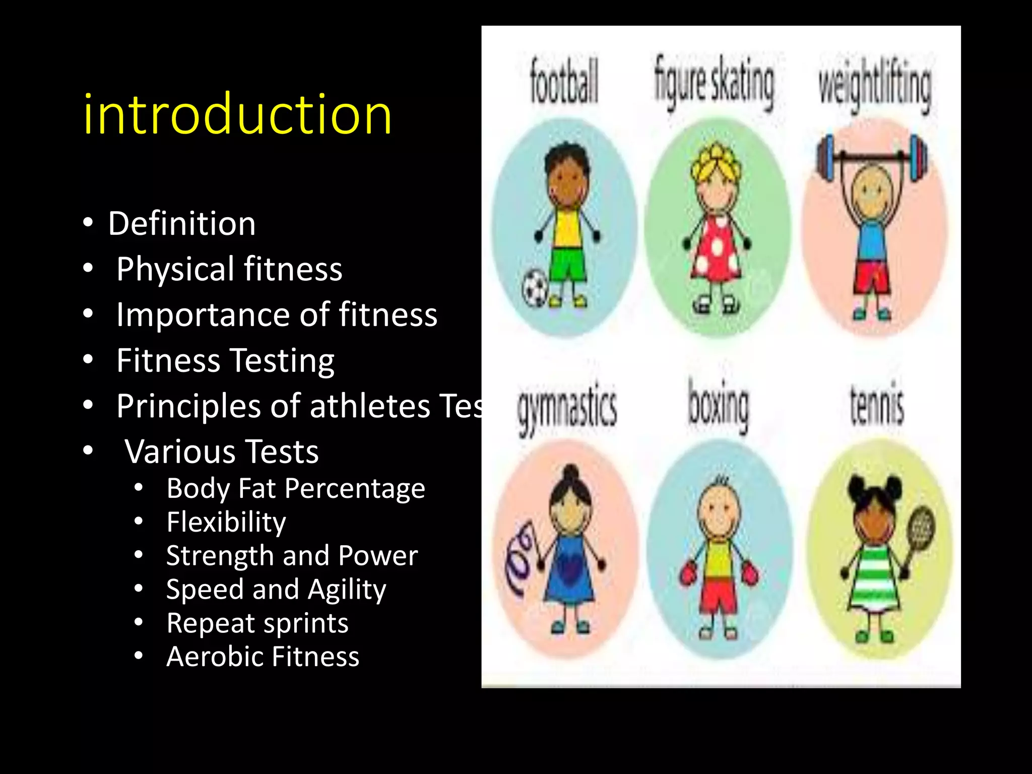 Physical fitness assessment in athletes | PPTX