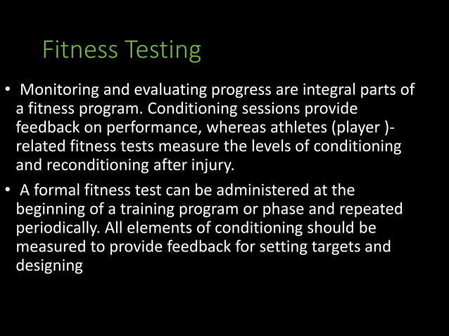 Physical fitness assessment in athletes | PPTX
