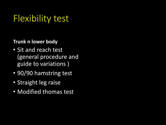 Physical fitness assessment in athletes | PPTX