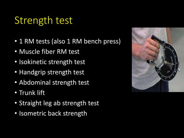 Physical fitness assessment in athletes | PPTX