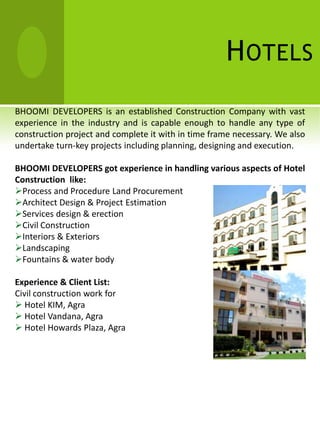 Bhoomi developers(BD) company profile | PPTX | Civil Engineering ...