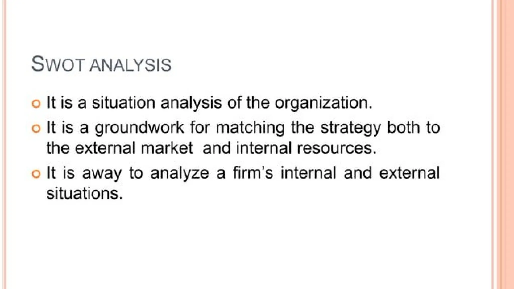 The Value Chain and Swot Analysis Systems | PPTX