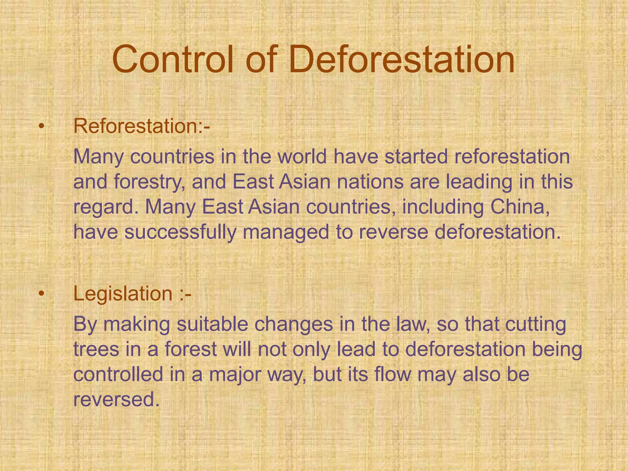 deforestation | PPTX | Agriculture | Industries