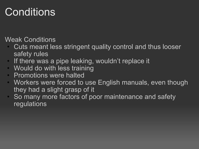 Bhopal Disaster Ppt Chemistry Science