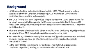 Bhopal disaster (ucil) | PPTX