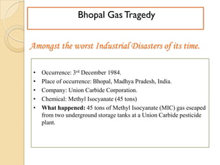 Bhopal gas tragedy | PPT