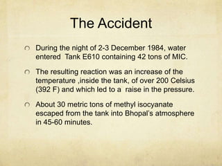 Bhopal gas tragedy- fight for justice | PPTX