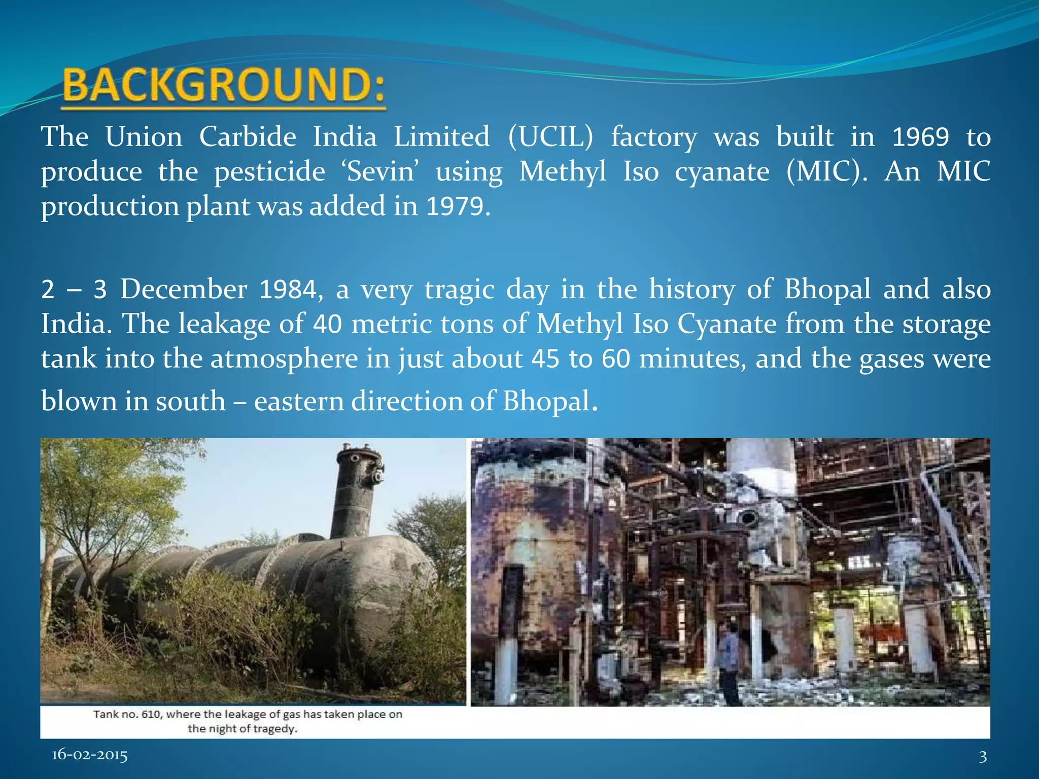 Bhopal gas tragedy - Case Study | PPTX