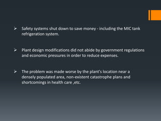 Bhopal gas tragedy | PPTX