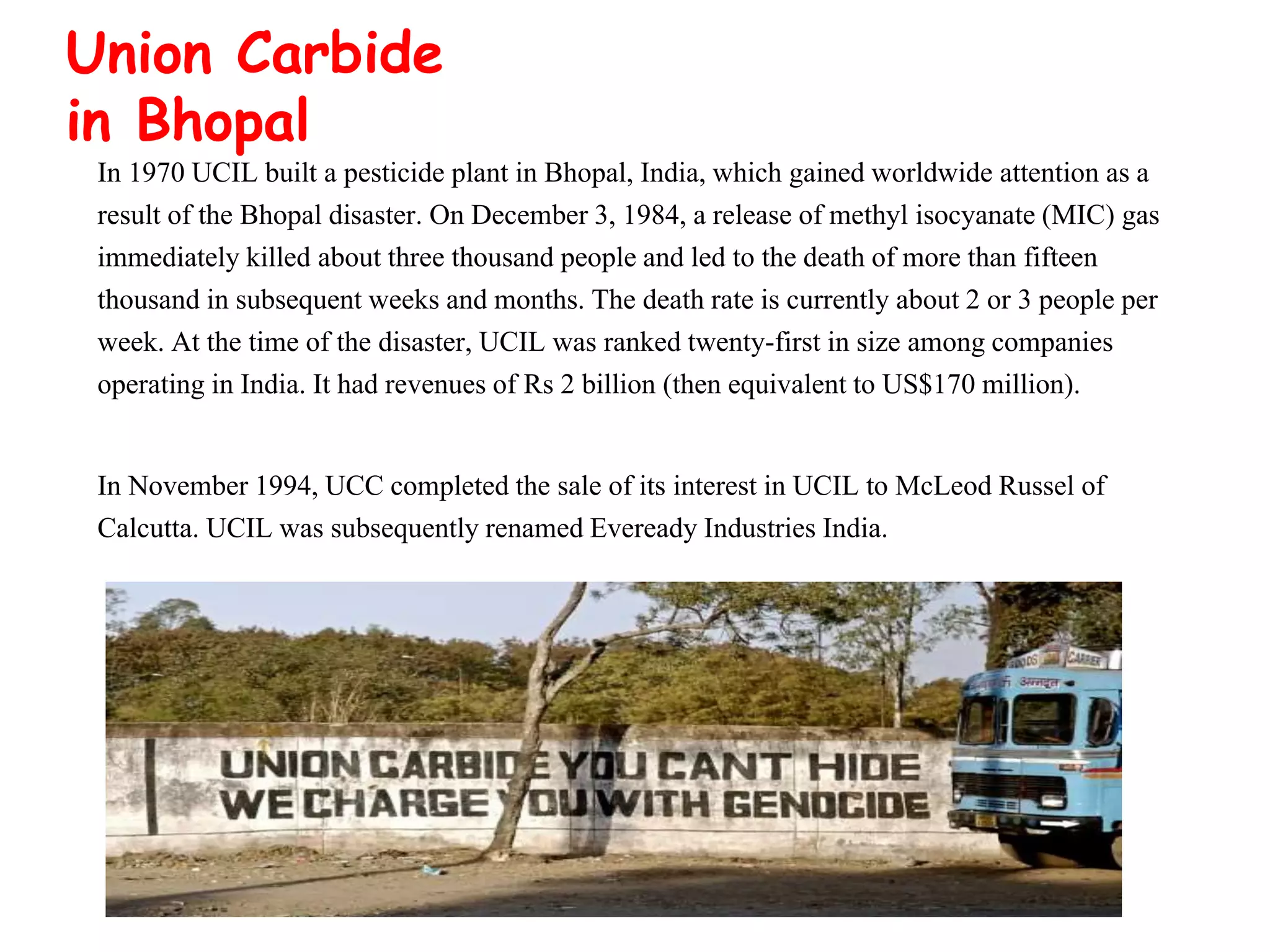 Bhopal gas tragedy | PPTX