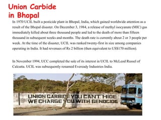 Bhopal gas tragedy | PPTX