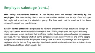 Bhopal Gas Tragedy ( Professional Ethics and Human Values) | PPTX