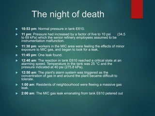 Bhopal gas tragedy, 1984 | PPTX