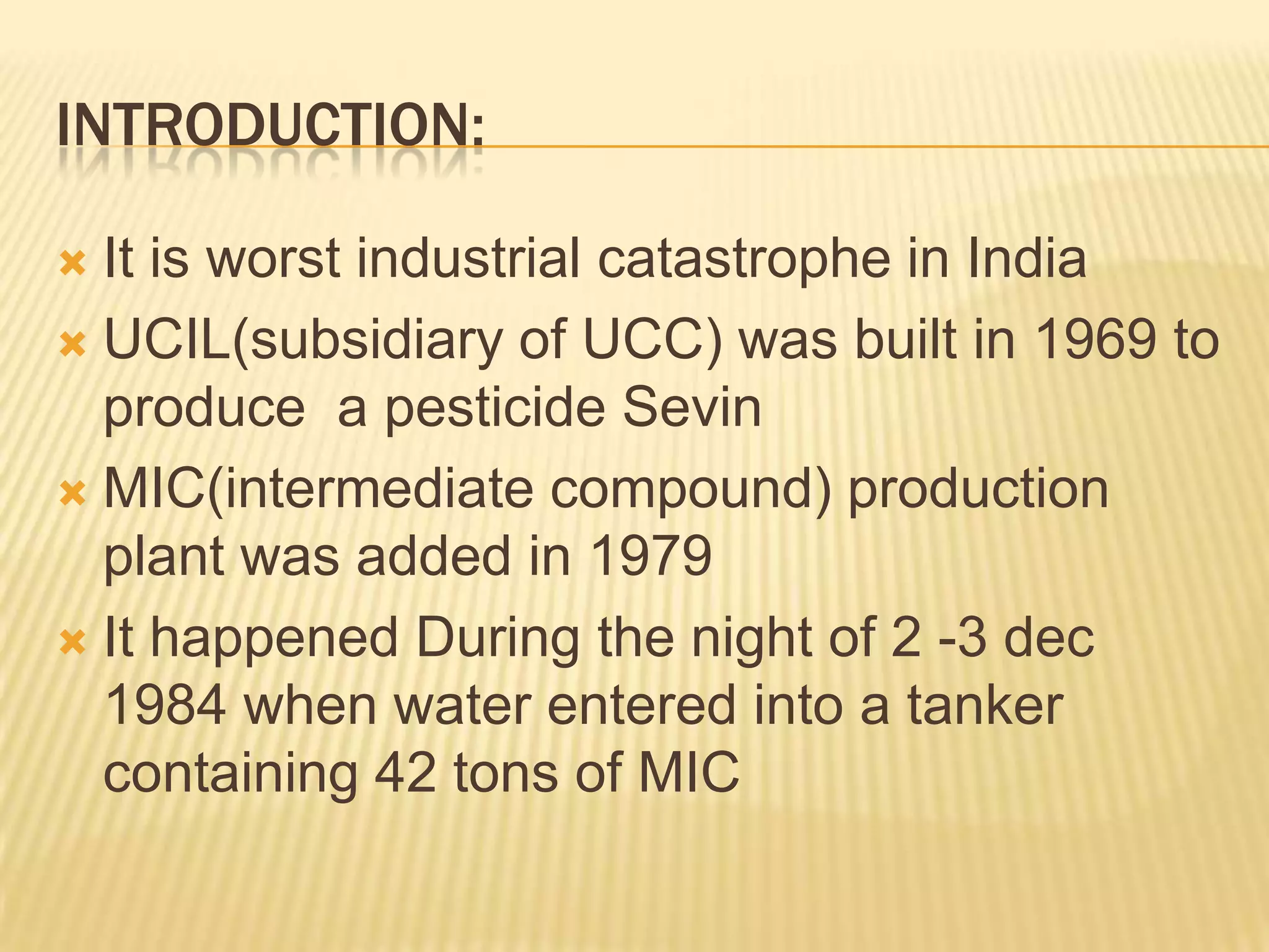 Bhopal tragedy | PPTX