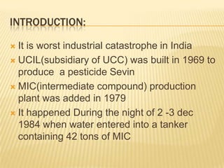 Bhopal tragedy | PPTX