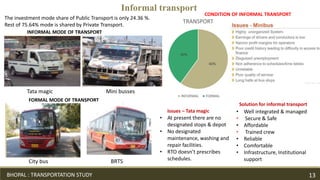 Bhopal transport | PPTX