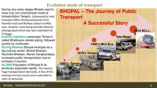 Bhopal transport | PPTX