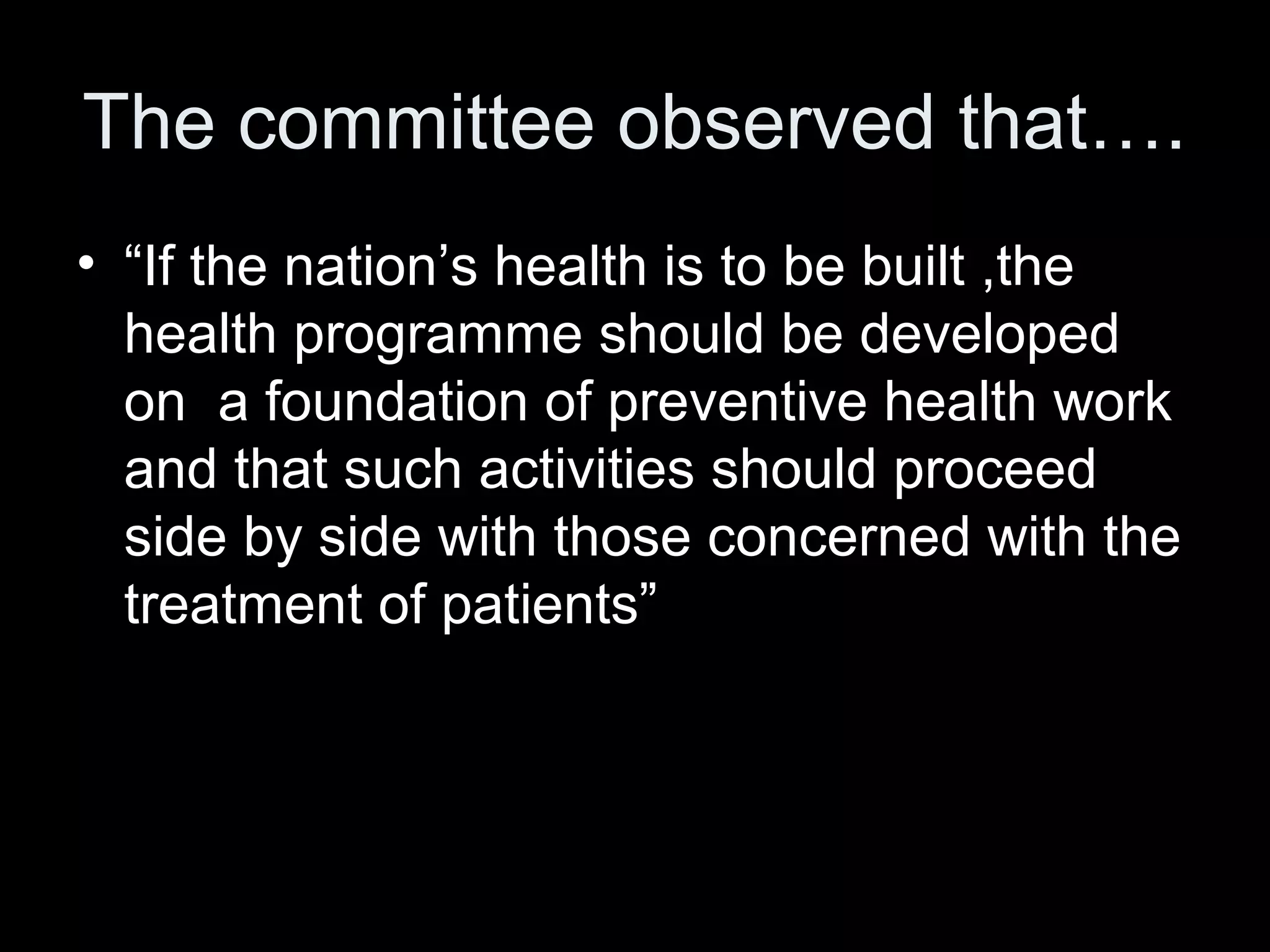 Bhore committee | PPT