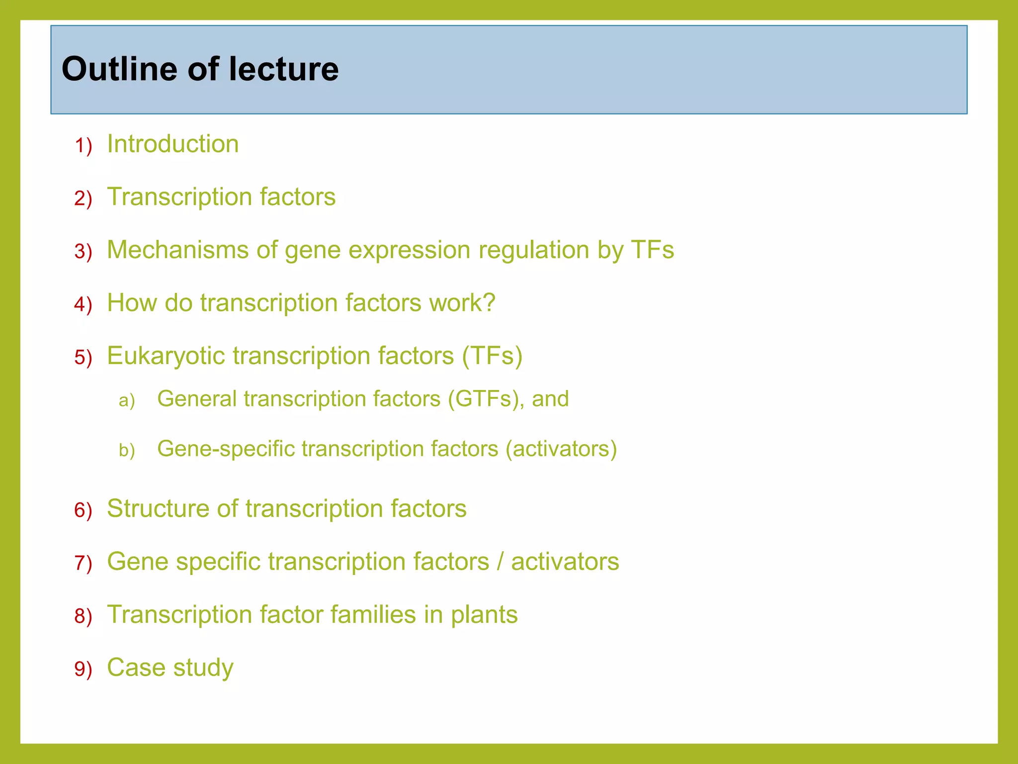 Transcription factors and their role in plant disease resistance | PPTX