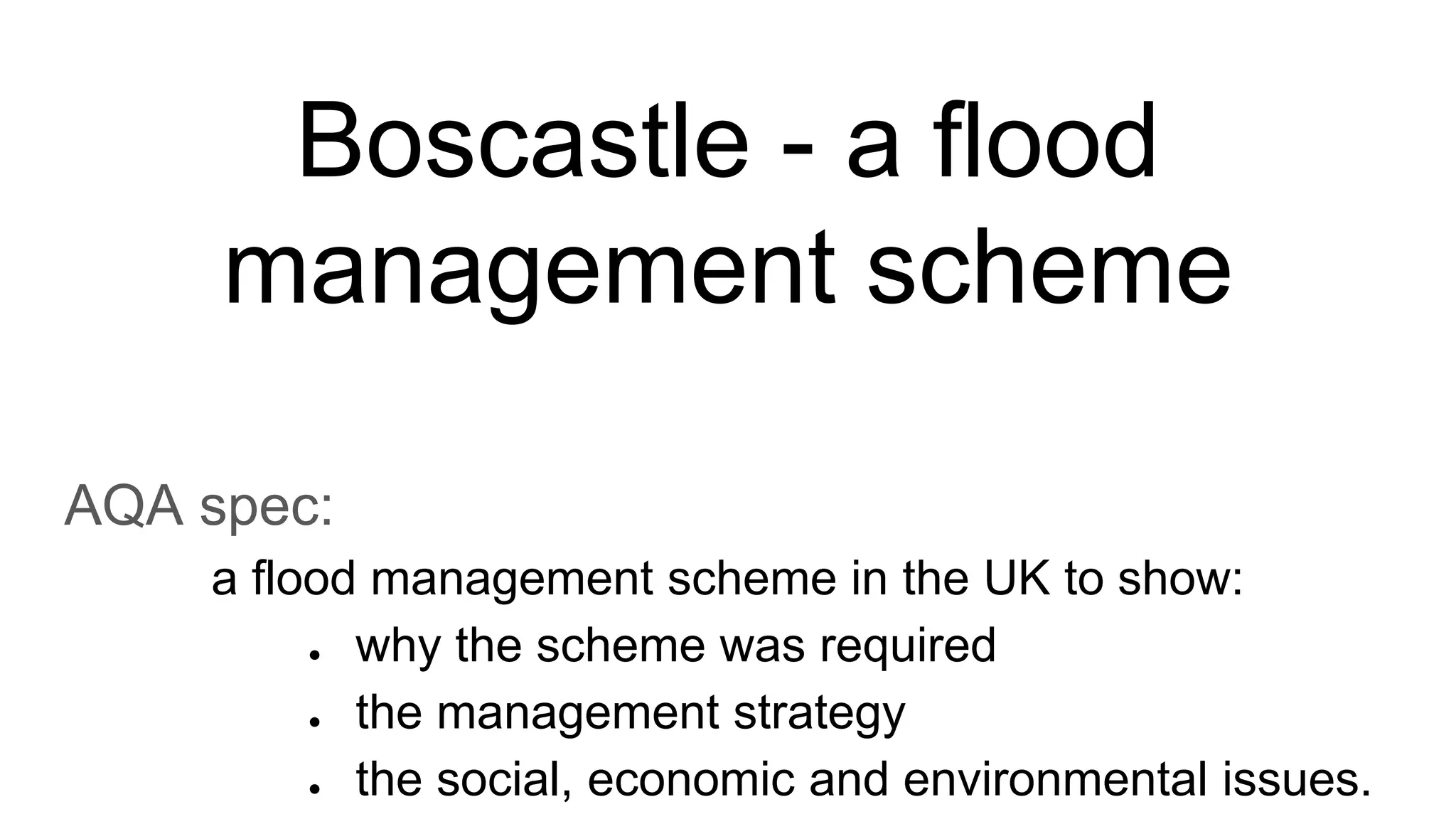 AQA GCSE geography physical landscapes in the uk: boscastle flood ...