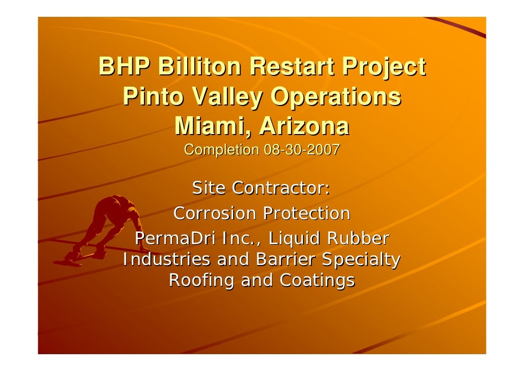 Bhp Billion Re Start Project Pdf 09 07 07