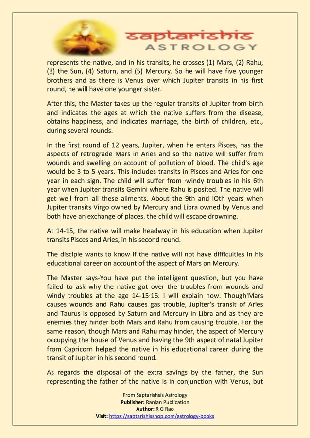 Bhrighu Nandi Nadi Chart 1 by R G Rao.pdf | Astrology | Religion ...