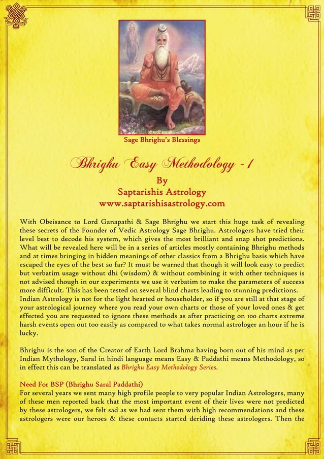 Bhrighu saral paddathi-1 | PDF