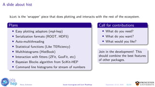 IRIS-HEP Retreat: Boost-Histogram Roadmap | PDF