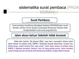 Bhs. indonesia - surat pembaca | PPTX