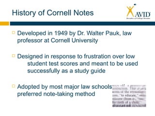 Bhs cornell notespowerpointpre | PPT