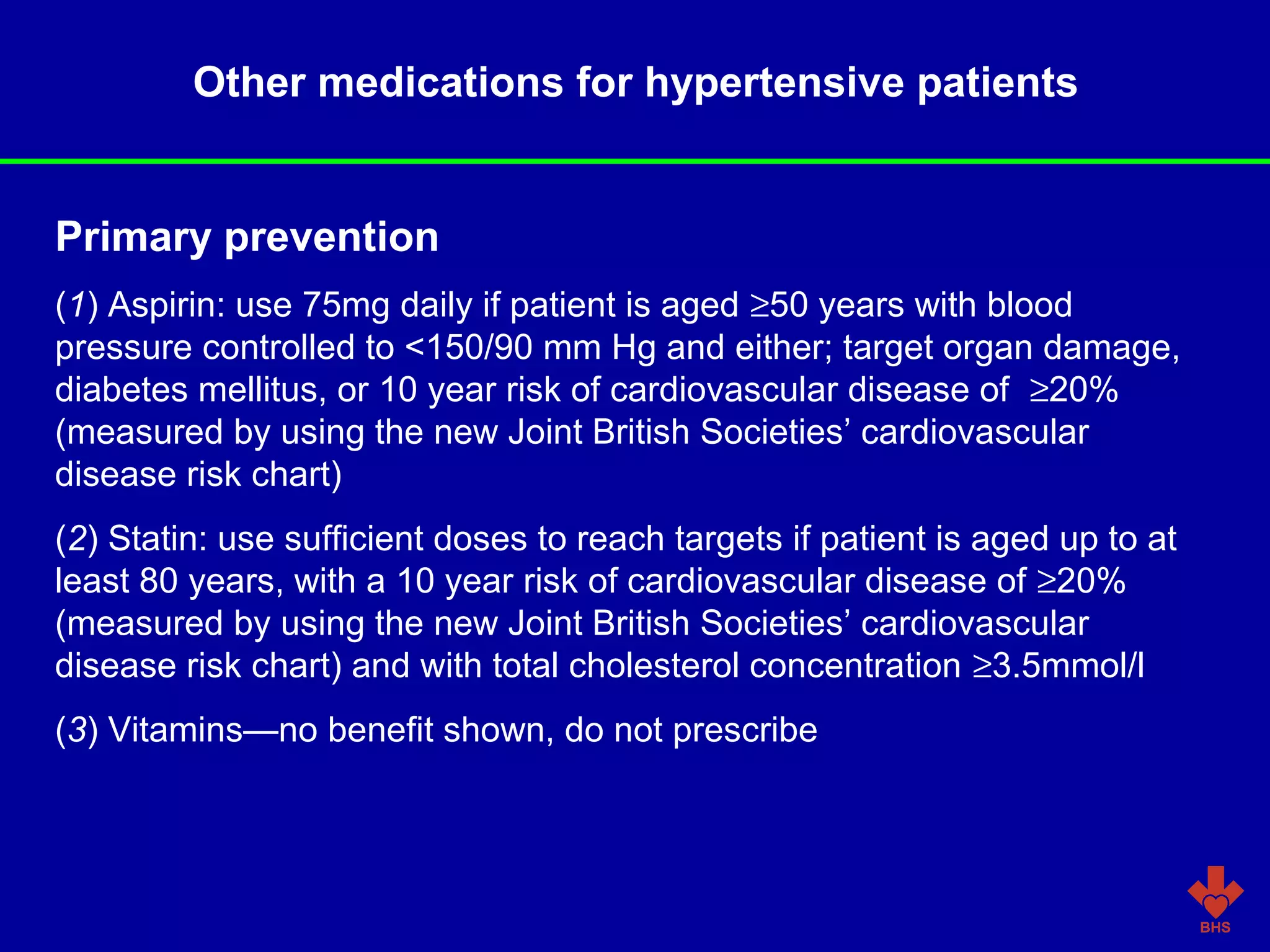 Bhs guidelines iv_and_nice_algorithm_slides | PPT