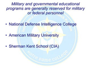 Strong National Intelligence Communities Enhance National Security: The ...