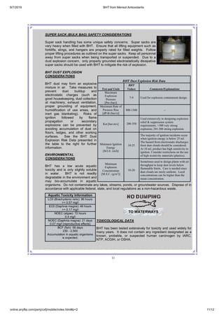 Bht from merisol antioxidants | PDF