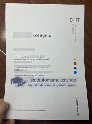 BHT Zeugnis, buy BHT academic transcripts | PDF