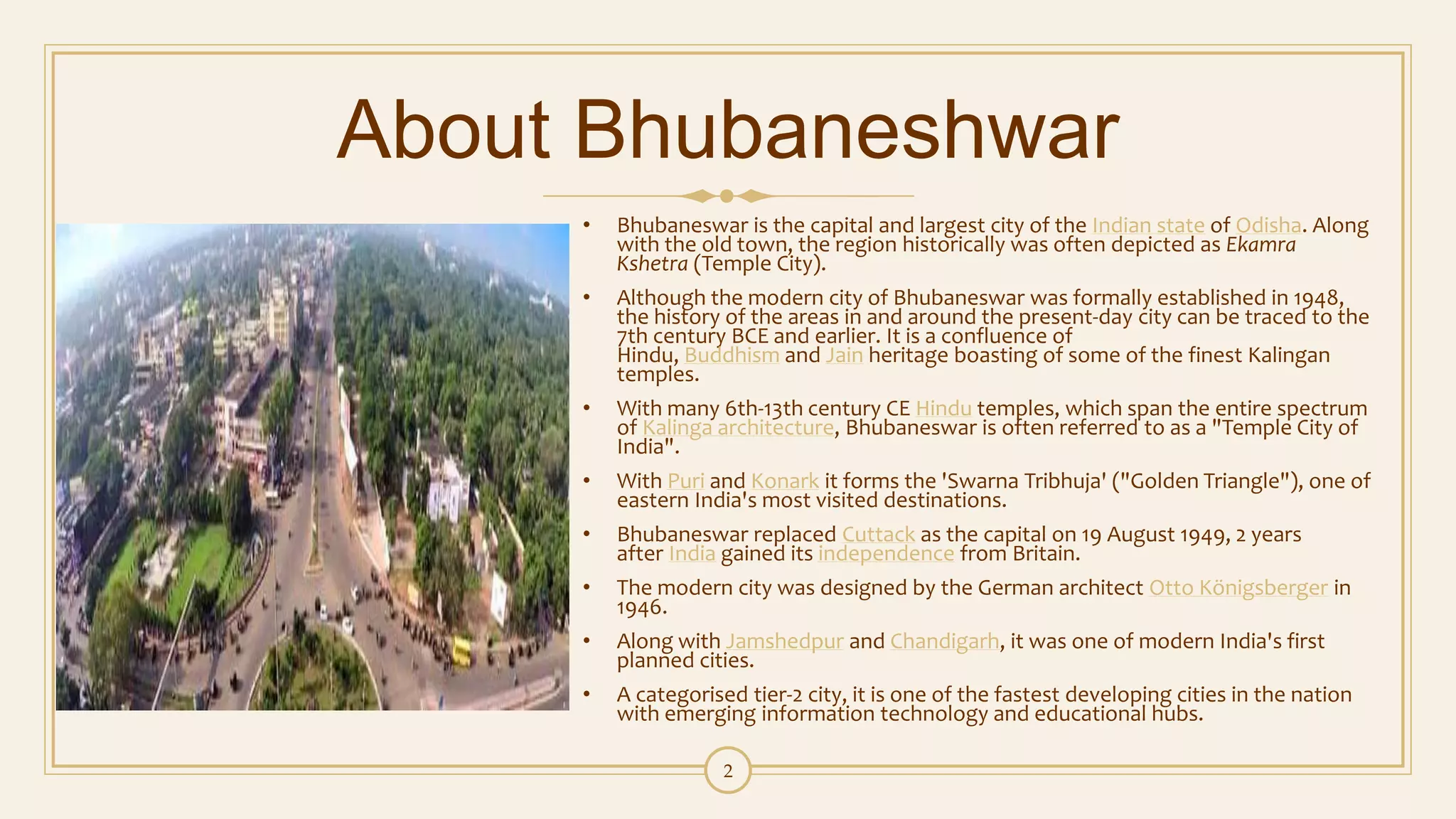 Bhubaneswar- Urban Planning | PPTX