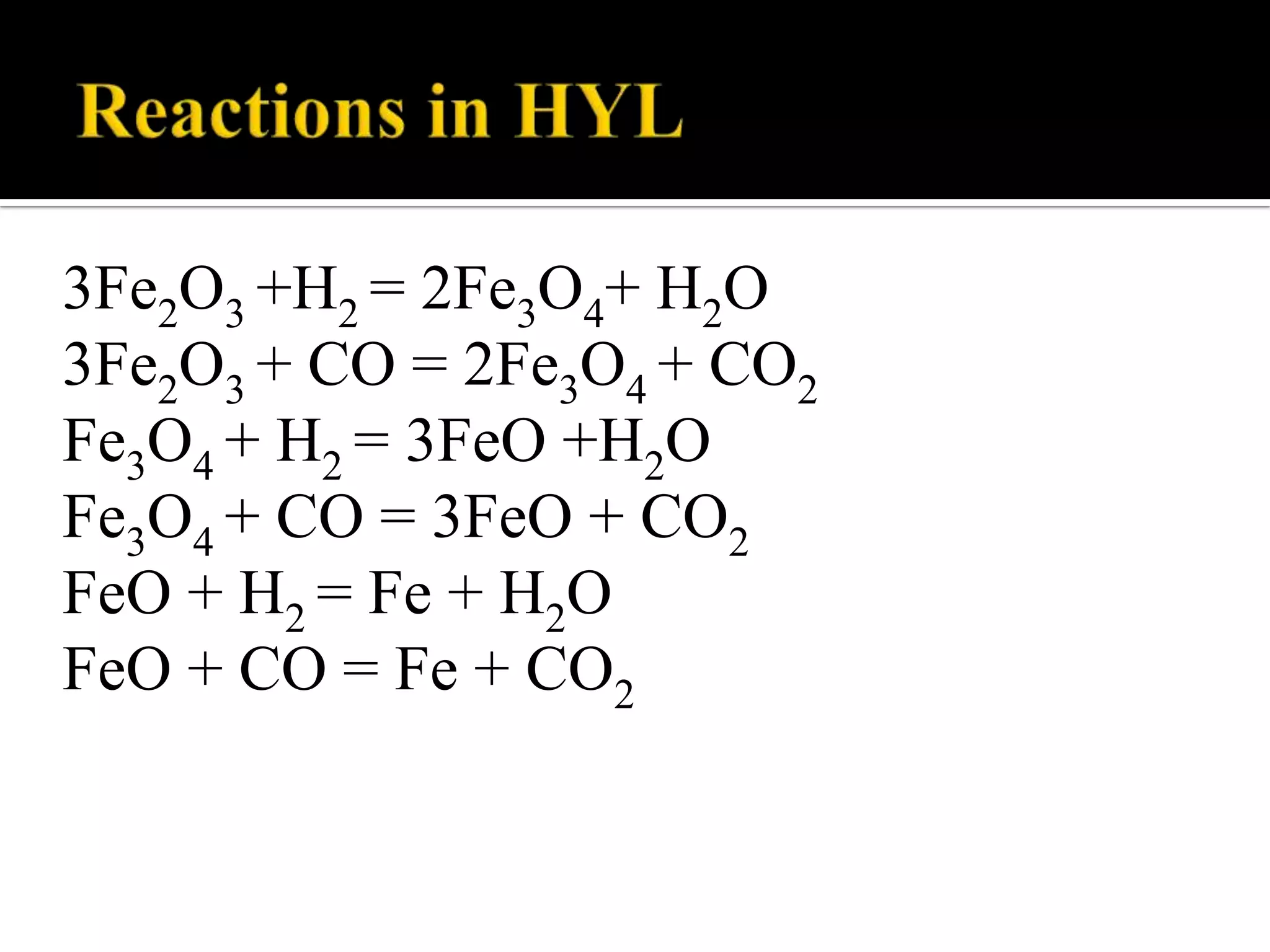 Seminar on HYL Process | PPTX