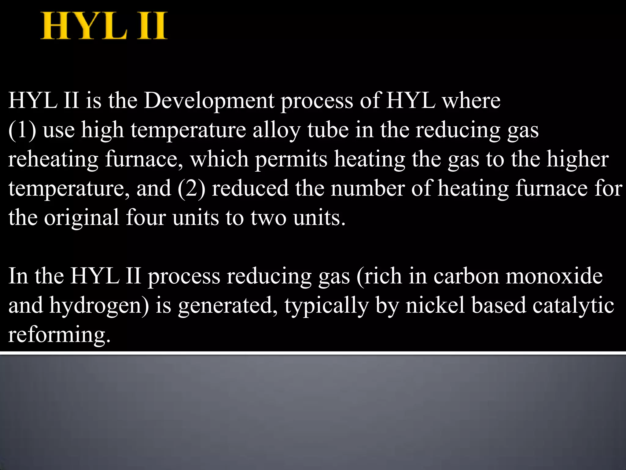 Seminar on HYL Process | PPTX