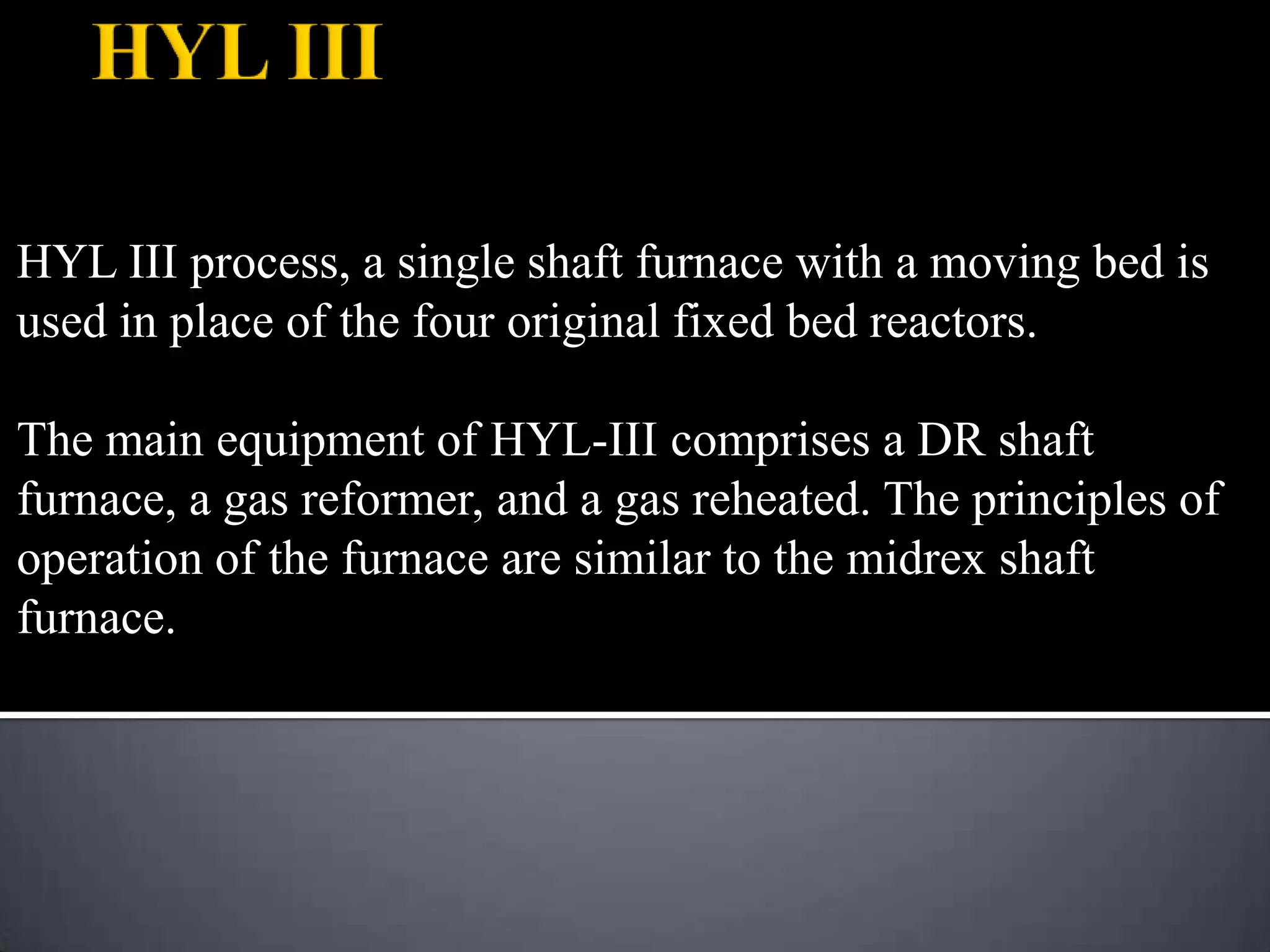 Seminar on HYL Process | PPTX