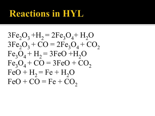 Seminar on HYL Process | PPTX