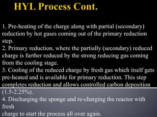 Seminar on HYL Process | PPTX