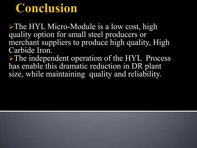 Seminar on HYL Process | PPTX