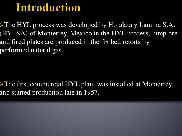 Seminar on HYL Process