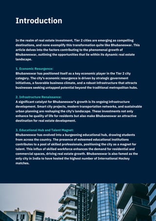 Bhubaneswar's Hidden Real Estate Gems by Dr. Sumantra Misra | PDF