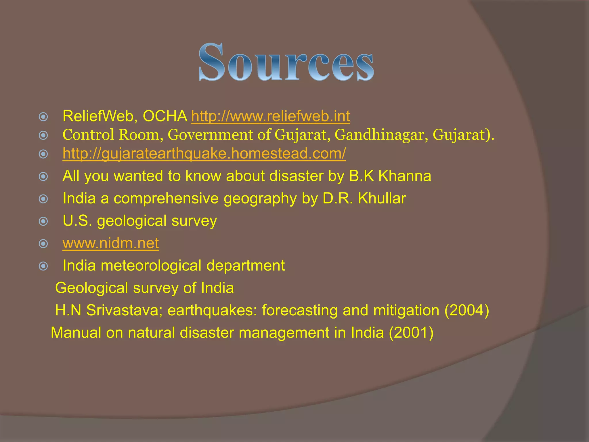Case Study: Bhuj earth quake 26 th january 2001 | PPT