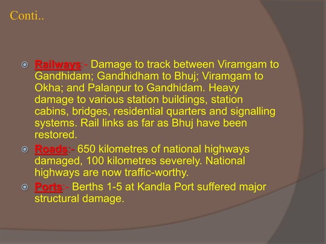 Case Study: Bhuj earth quake 26 th january 2001 | PPT
