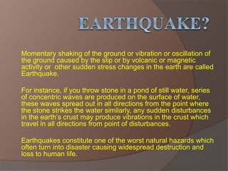 Case Study: Bhuj earth quake 26 th january 2001 | PPT