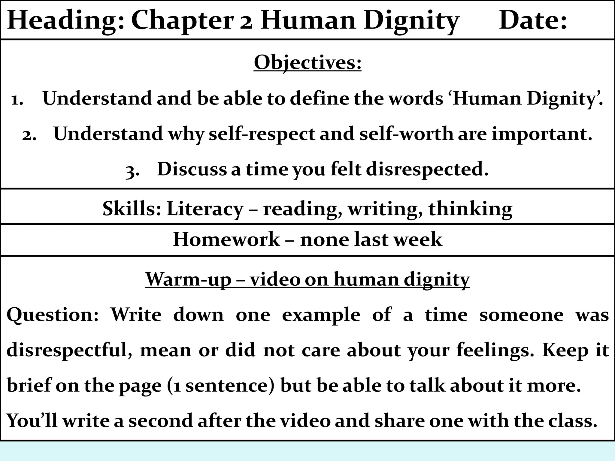 Human dignity 1 | PPTX