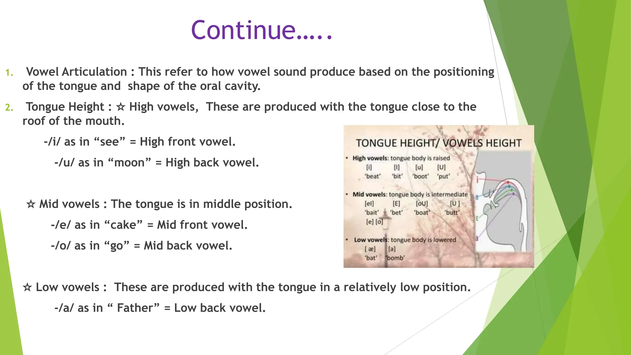 Classification of Speech Sound Vowels | Presentation | PPTX